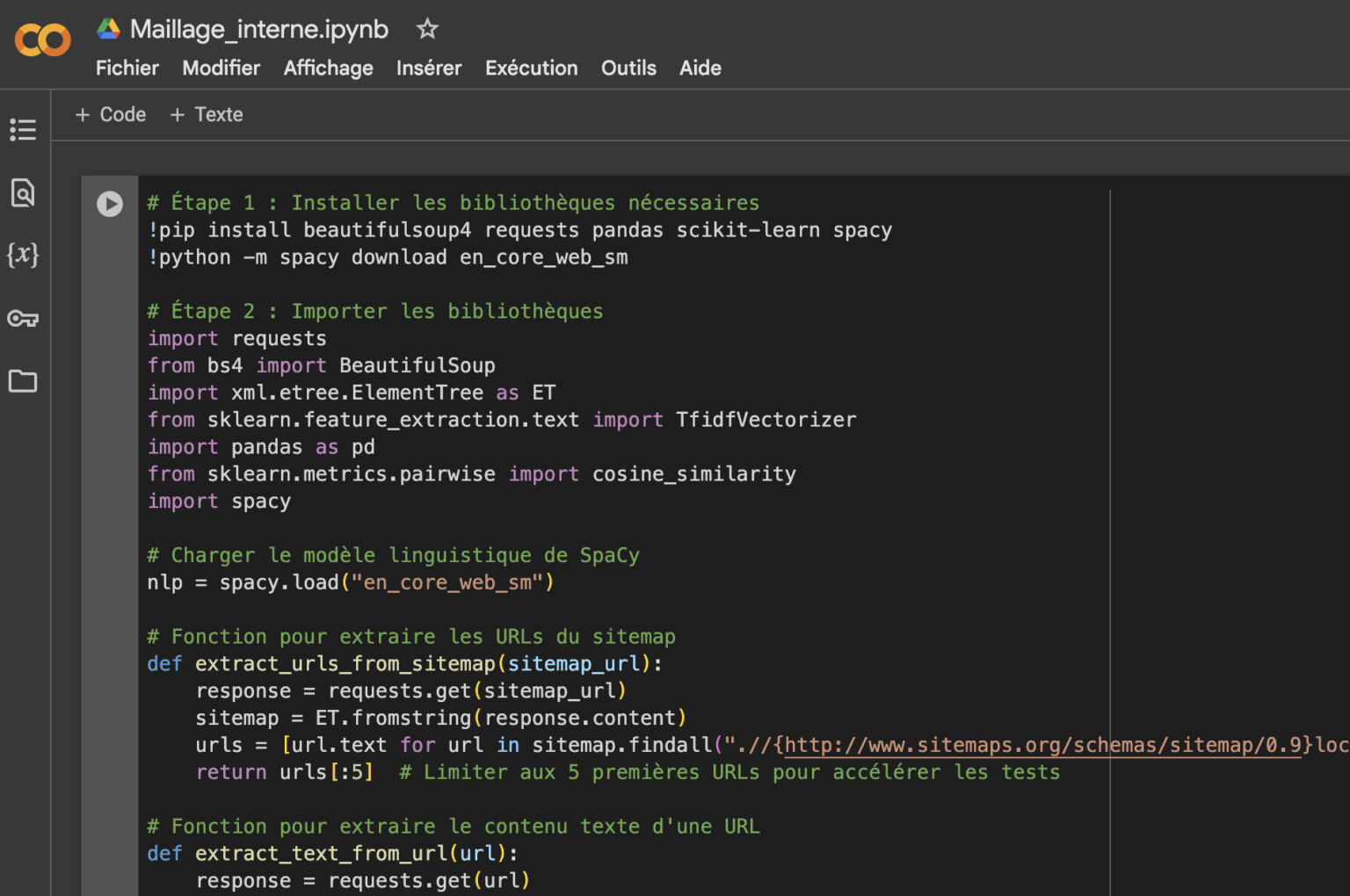 Tutoriel Google Colab : utiliser Python pour l'apprentissage ...